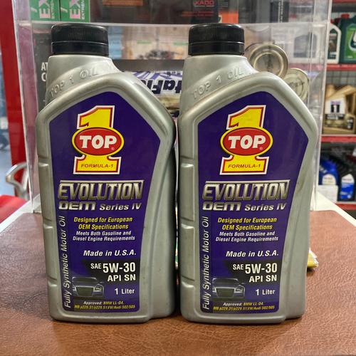 Jual Oli TOP 1 Evolution Sae 5W-30 Kemasan 1 Liter - Kota Surabaya - AW ...