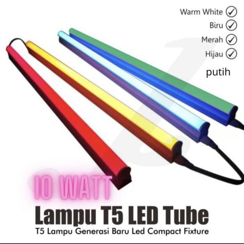 Promo Lampu TL Neon T5 LED 10W 60cm Tube Warna Warni - Biru - Hijau ...