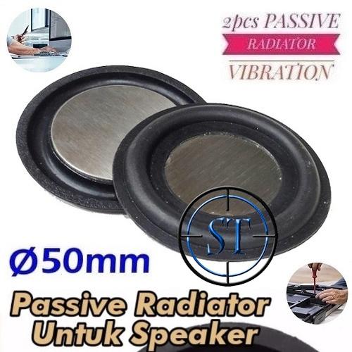 Jual 2 PCS Bass Passive Radiator Speaker Rubber Besi Silver 50mm Audio ...