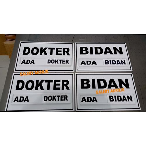 Jual Akrilik Papan Nama dokter, Bidan, Perawat,Kantor dll,Sign Label ...
