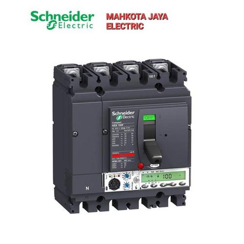 Jual SCHNEIDER MCCB CIRCUIT BREAKER COMPACT NSX100N 100A 4P 50KA MIC 5 ...