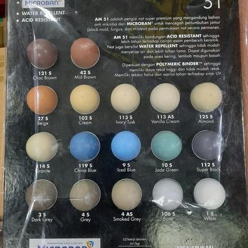 Jual SEMEN NAT AM 51 [ DUS ] TILE GROUT / SEMEN NAT / NAT KERAMIK DUCT ...
