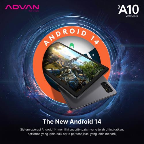 Jual ADVAN TAB A10 Wifi 4GB/64GB 10.1”IPS Screen Tablet Android 14 ...