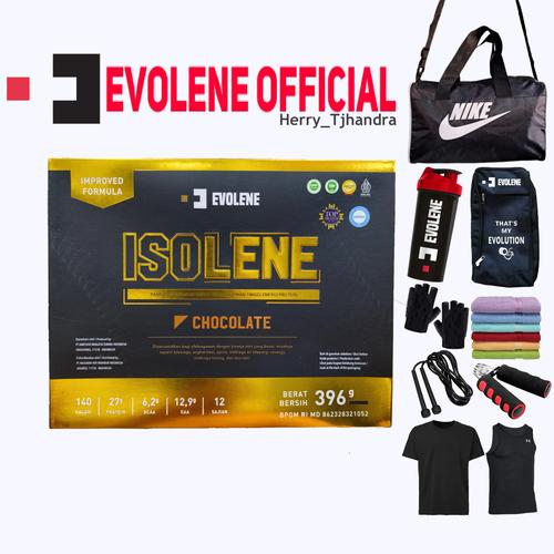 Jual ISOLENE WHEY PROTEIN ISOLATE EVOLENE | Isi 12 Sachet & Halal ...