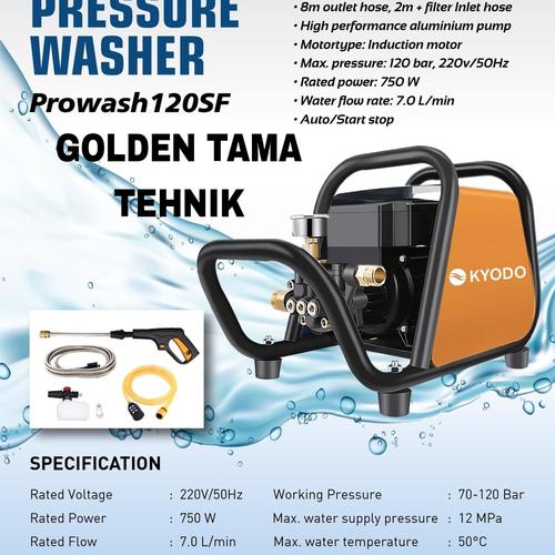 Jual Jet Cleaner KYODO PROWASH 120 SF / High Pressure Steam 120 Bar ...
