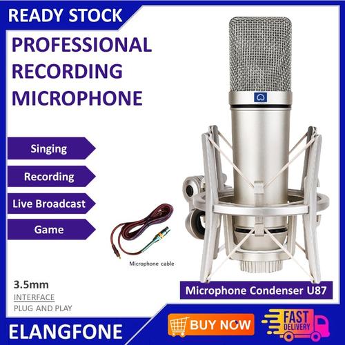 Promo U87 Microphone Condenser Live Premium Ai Studio Set Large ...
