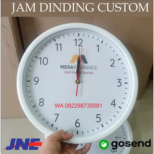 Jual jam dinding promosi/jam dinding custom/jam unik/Jam Dinding Polos ...