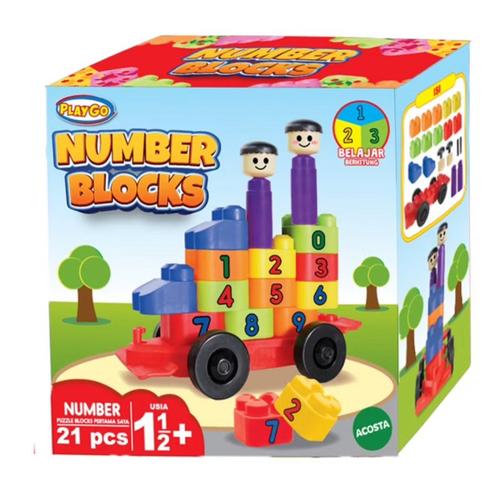 Jual Mainan Edukasi brick Balok Blok Block Belajar Angka Huruf Number ...