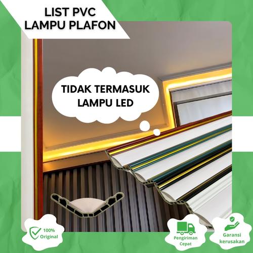 Promo List Lampu Plafon PVC/ List Gold/ List Lampu LED - SPB02 (3M ...