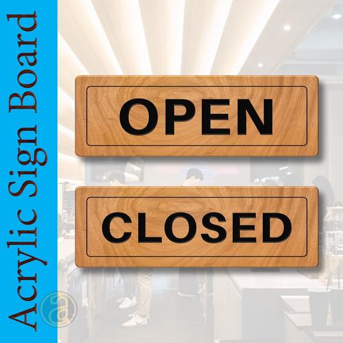 Jual Plang Papan Tulisan Tanda Open Close Toko Bolak Balik Acrylic ...
