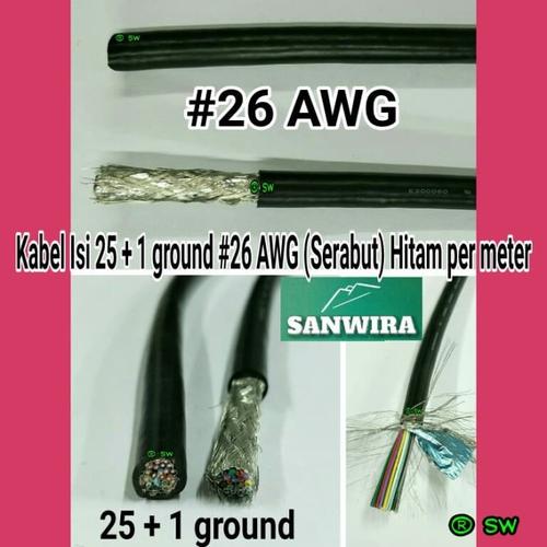 Jual Kabel Isi 25 + 1 ground #26 AWG (Serabut) Hitam 64 meter - Jakarta Pusat - Sanwira cable ...