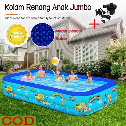 Jual Kolam Renang Anak Jumbo 3 Meter PVC 3ring / Kolam Mandi Bola Anak ...