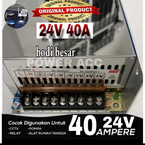 Promo BODY BESAR Switching Power Supply PSU 24V 40A Input Power: 110VAC ...