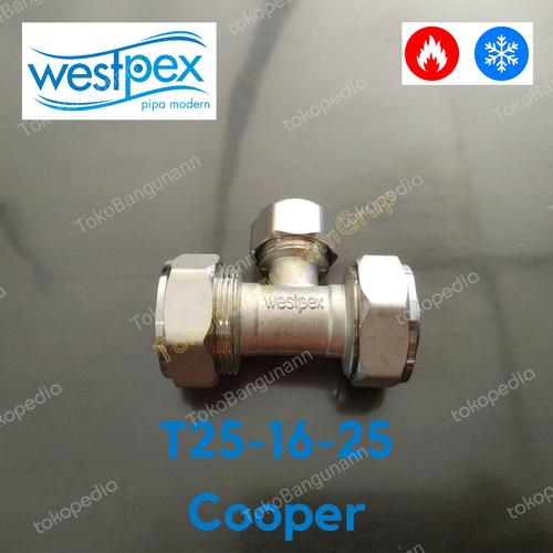 Jual Tee Sambung WESTPEX T25-16-25 Cooper / Sambungan air panas ...