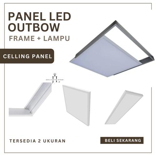 Jual LAMPU PANEL LED 60X60 30X120 OUTBOW 50W DOWNLIGHT TIPIS 60X60CM ...