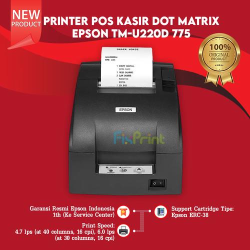 Promo Printer Epson Kasir TM-U220B TMU220B TMU-220B AUTO CUTTER USB LAN ...