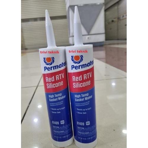 Jual New Permatex 26C High Temp Red RTV Silicone Gasket,permatex 81409 ...