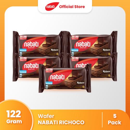 Jual [Bundle Pack Isi 5] NABATI Wafer Richoco 122gr - Jakarta Timur ...