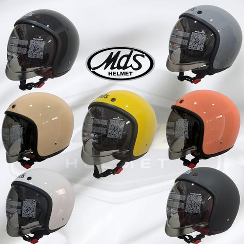Jual HELM MDS MAGNUM || MDS RETRO || MDS BOGO - BLACK GLOSY, M - Kota ...