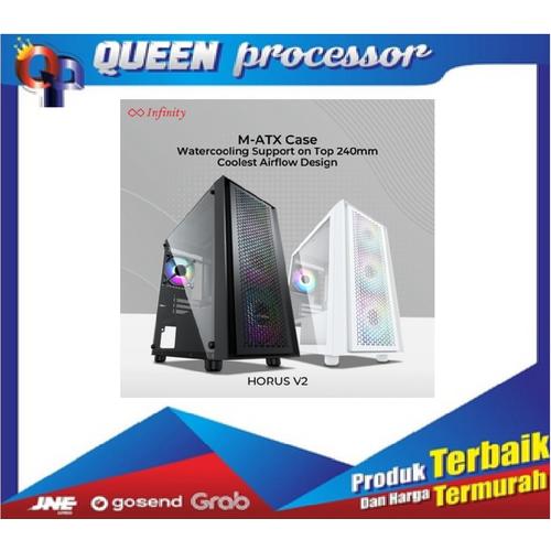 Jual Casing Infinity Horus V2 - mATX Gaming Case - Hitam - Jakarta ...