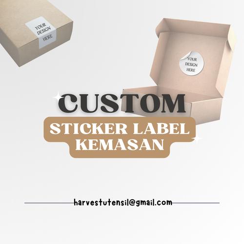 Jual CETAK STICKER LABEL MAKANAN OLSHOP FROZEN FOOD BAKERY JAJANAN ...
