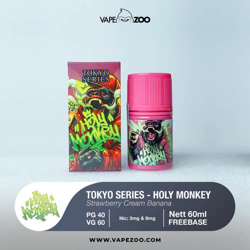 Jual Tokyo Series Holy Monkey 60ml Strawberry Cream Banana - 6mg Cukai ...