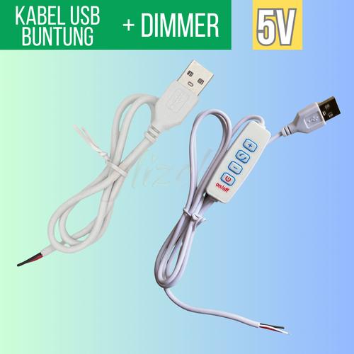 Jual Kabel Usb Buntung Dimmer Led Strip Switch On Off Tombol Saklar 5V ...