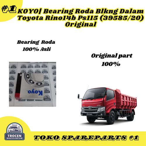 Jual KOYO| Bearing Roda Blkng Dalam Toyota Rino14b Ps115 (39585/20 ...