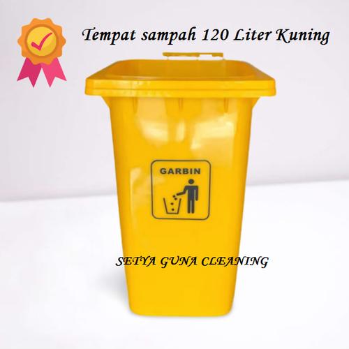 Jual Tempat Sampah 120 L merk Garbin / dust bin sulo 120 L Kuning ...