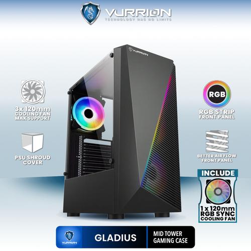 Jual Vurrion Gladius Gaming Case - Tempered Glass Casing - Jakarta ...