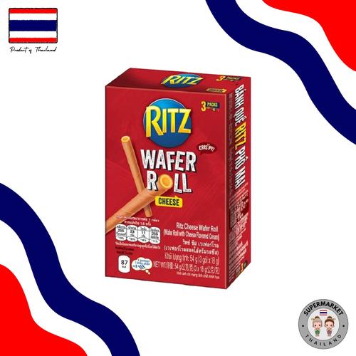Jual Ritz Wafer Roll Cheese 54gr ( Original Product of Thailand Bangkok ...