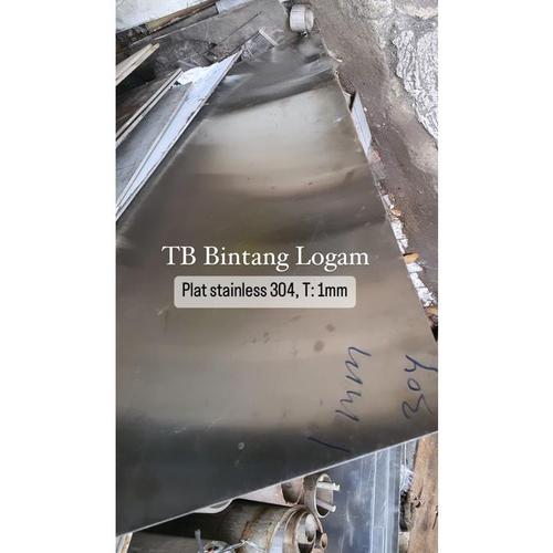 Jual Plat stainless steel tebal 1mm, SUS 304 | 0.1cm | bisa custom ...