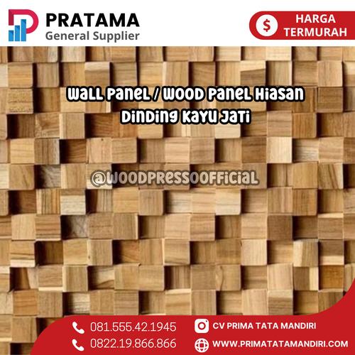 Jual wall panel Kayu 3D / Wood Panel / Dinding Kayu Jati | surabaya ...