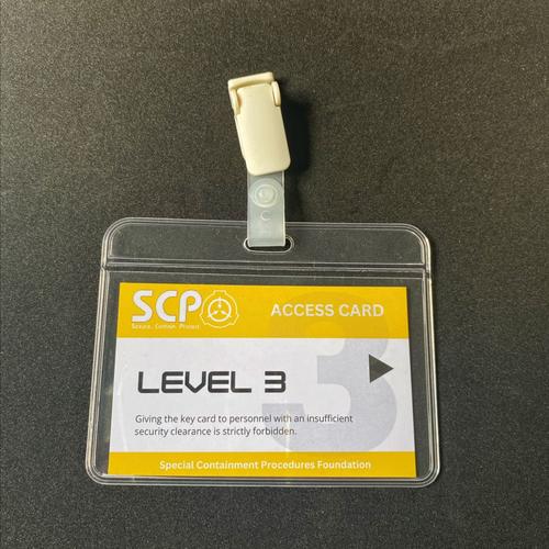 Jual SCP Access Cards Cosplay ID Kartu Security Access Replica Props ...