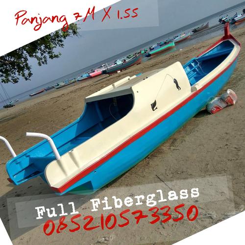 Jual Kapal Fiber Fishing Boat Nelayan Mancing Panjang 7M X 1.55 ...