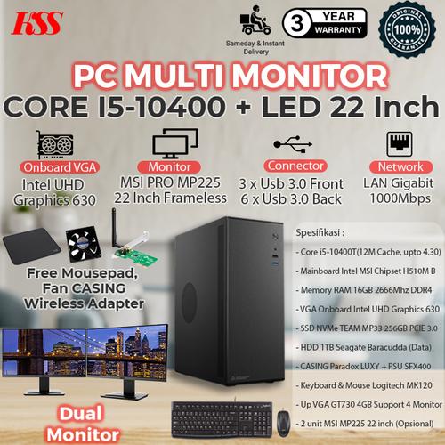 Jual KOMPUTER / PC Rakitan TRADING Core i5, RAM 16GB, Support Multi ...