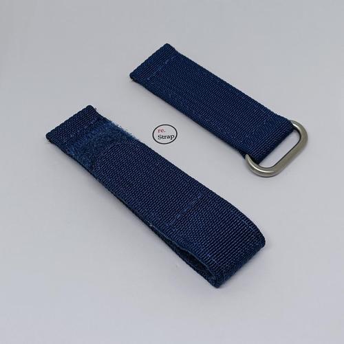 Jual Stp Tali Jam Velcro Strap Ribbed Nylon Quick Release Navy Blue Hl ...