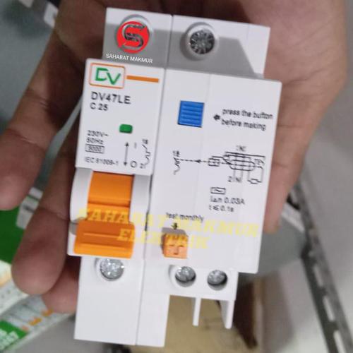 Jual Rcbo 25/40/63A 1P+N 6ka SNI DV original rcbo rumah rcbo panel SNI ...