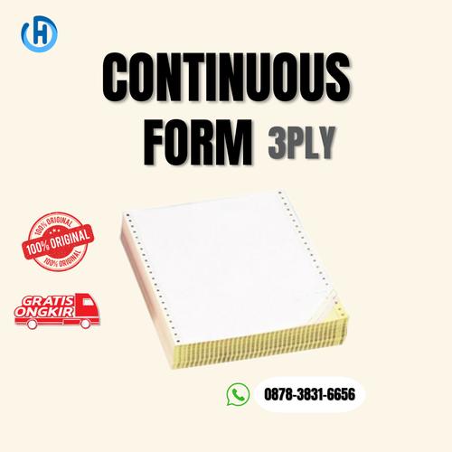 Jual CONTINUOUS FORM 3 PLY 9.5 X 11 atau 9.5 X 11/2 (bagi 2) i-Form ...