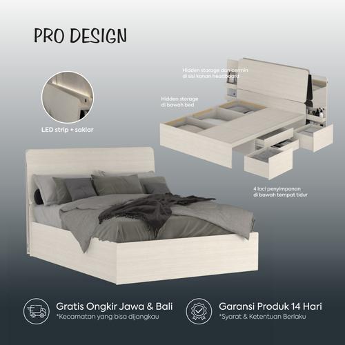 Promo Pro Design Seville BD160 Divan / Tempat Tidur Dengan Laci Cicil 0 ...