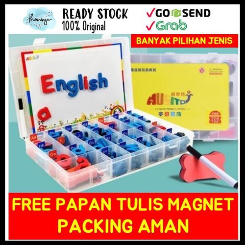 Jual MONTESSORI Eva Foam Magnetic Movable Alphabet Lowercase Uppercase ...