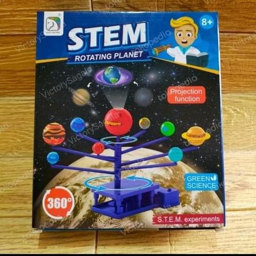 Jual Mainan edukasi STEM Rotating planet 360 DIY experiments solar ...