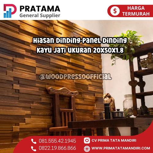 Jual Panel Dinding Kayu Jati / Hiasan Dinding anti rayap model virent ...