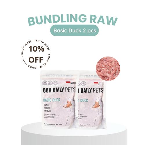 Jual Our Daily Pets | Bundling HEMAT 2 pcs | Basic Duck Raw Food for ...