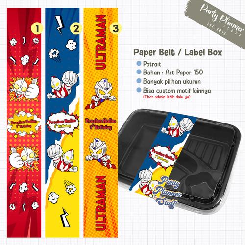 Jual Paper belt bento ultramen paper sleeve nasi kotak bento ulang ...
