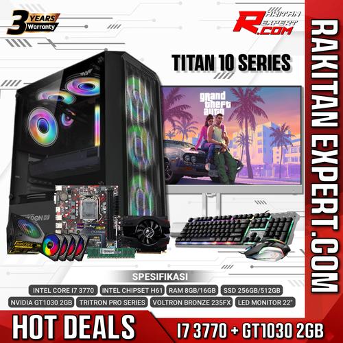 Jual PC Rakitan Gaming Core i7 3770|RAM 8GB|SSD 256GB|NVidia GT1030 2GB ...