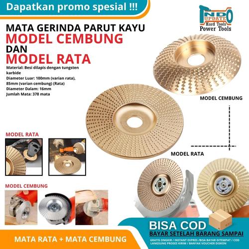 Promo Mata Gerinda Parut Kayu Angle Grinder Mangkok Poles Cembung Rata ...