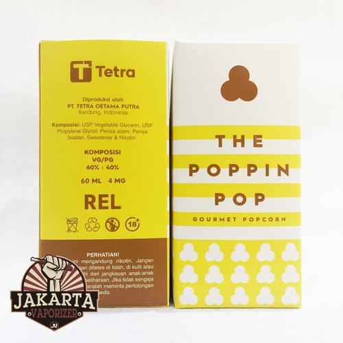 Jual THE POPPIN POP GOURMET POPCORN 60ML 4MG 7MG BY TETRA X VON - 7MG ...
