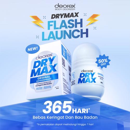 Jual Deorex DryMax Original -Clinical AntiPerspirant Deodorant Roll on 30ml/Solusi Keringat ...