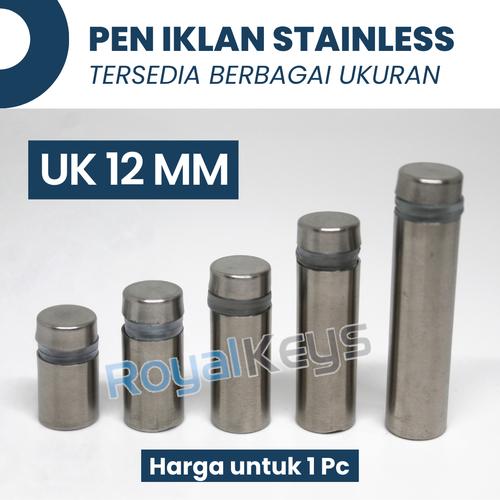 Promo Pen Iklan 12mm Baut Sekrup Kaca Akrilik 12x20 12x25 12x30 12x40 ...